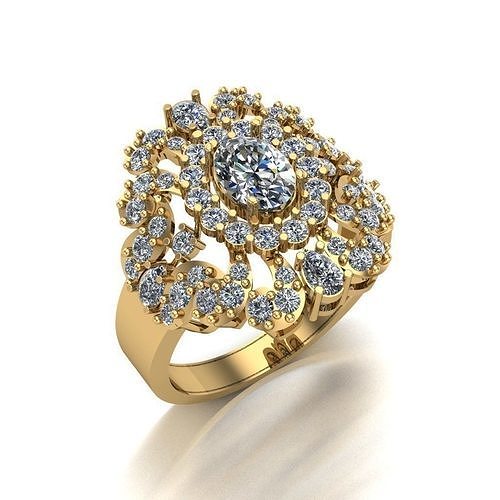 Wedding Engagement Women Ring 3D print model 3D model 3D printable ...