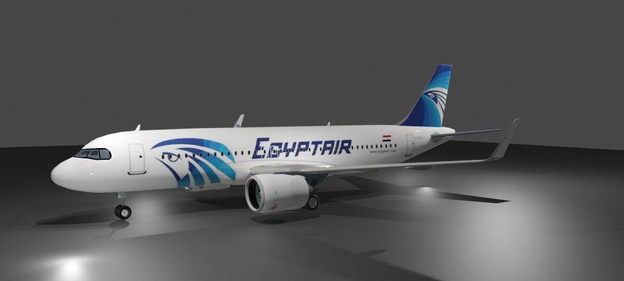 3D model Egypt Air airbus a320neo 3D model VR / AR / low-poly | CGTrader