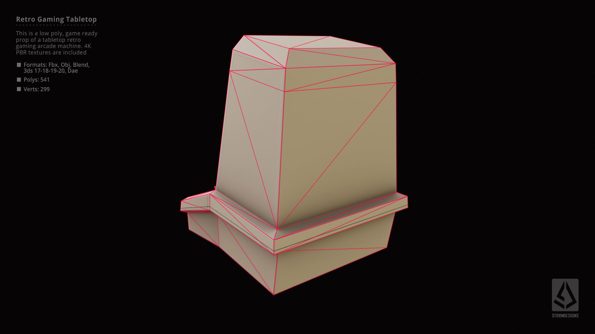 3D model Retro Gaming 1980s Arcade Tabletop VR / AR / low-poly | CGTrader