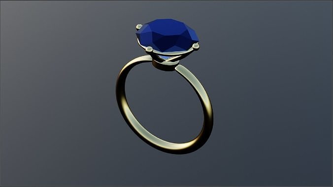 Diamond Ring 3D model | CGTrader