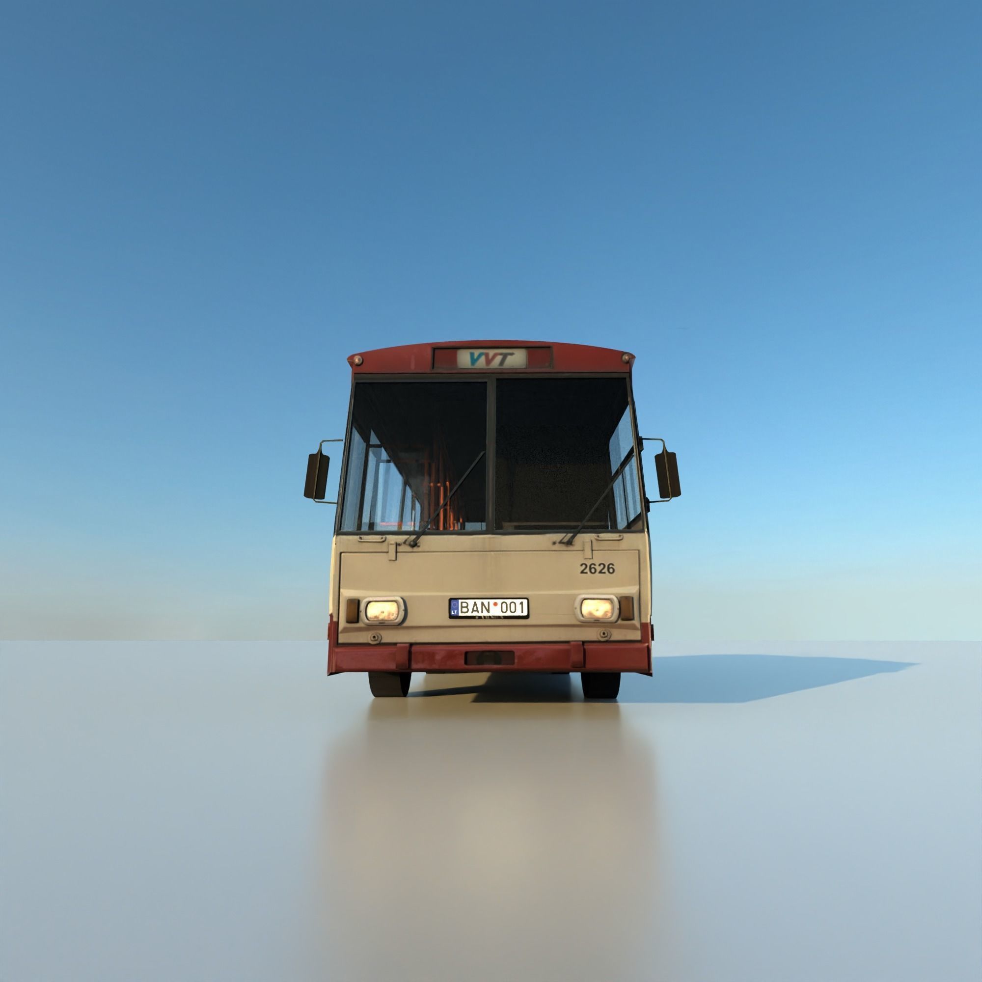 3D model Soviet Trolleybus VR / AR / low-poly | CGTrader