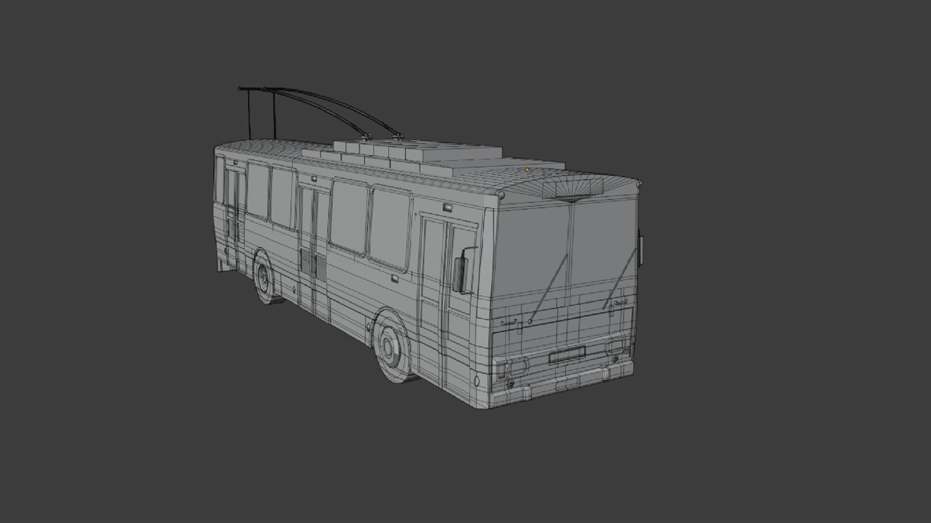 3D model Soviet Trolleybus VR / AR / low-poly | CGTrader