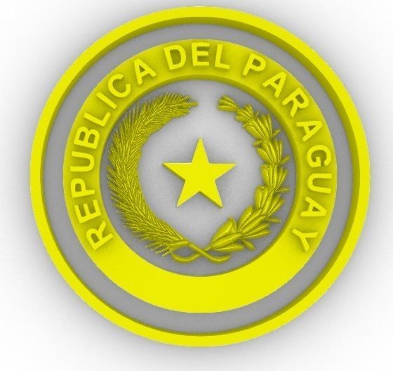 Coat of Arms Paraguay Escudo de Paraguay 3D model 3D printable | CGTrader