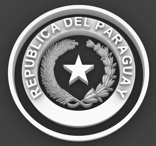 Shield of Paraguay Escudo de Paraguay 3D model 3D printable | CGTrader