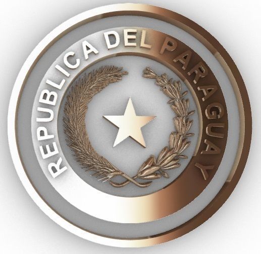 Coat of Arms Paraguay Escudo de Paraguay 3D model 3D printable | CGTrader