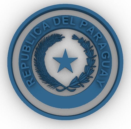 Coat of Arms Paraguay Escudo de Paraguay 3D model 3D printable | CGTrader