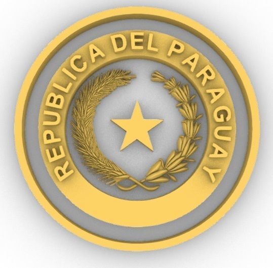 Coat of Arms Paraguay Escudo de Paraguay 3D model 3D printable | CGTrader