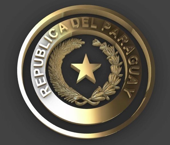 Coat of Arms Paraguay Escudo de Paraguay 3D model 3D printable | CGTrader