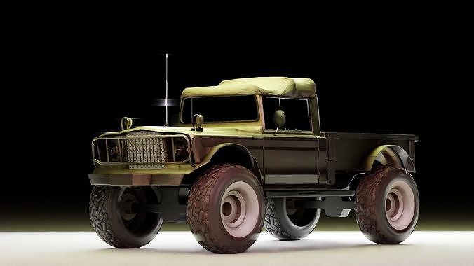Kaiser Jeep M715 3D model | CGTrader