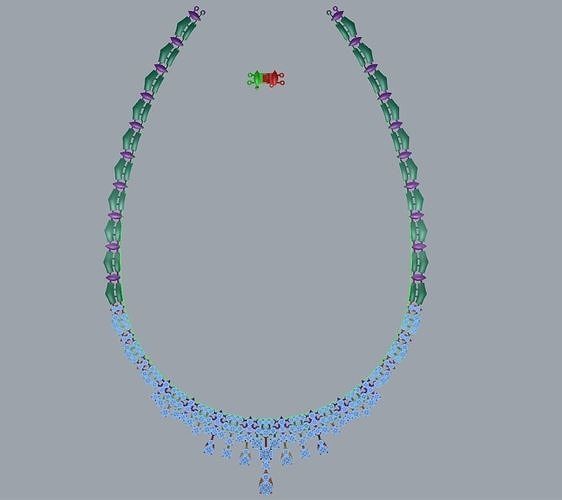 necklace 3D model 3D printable | CGTrader