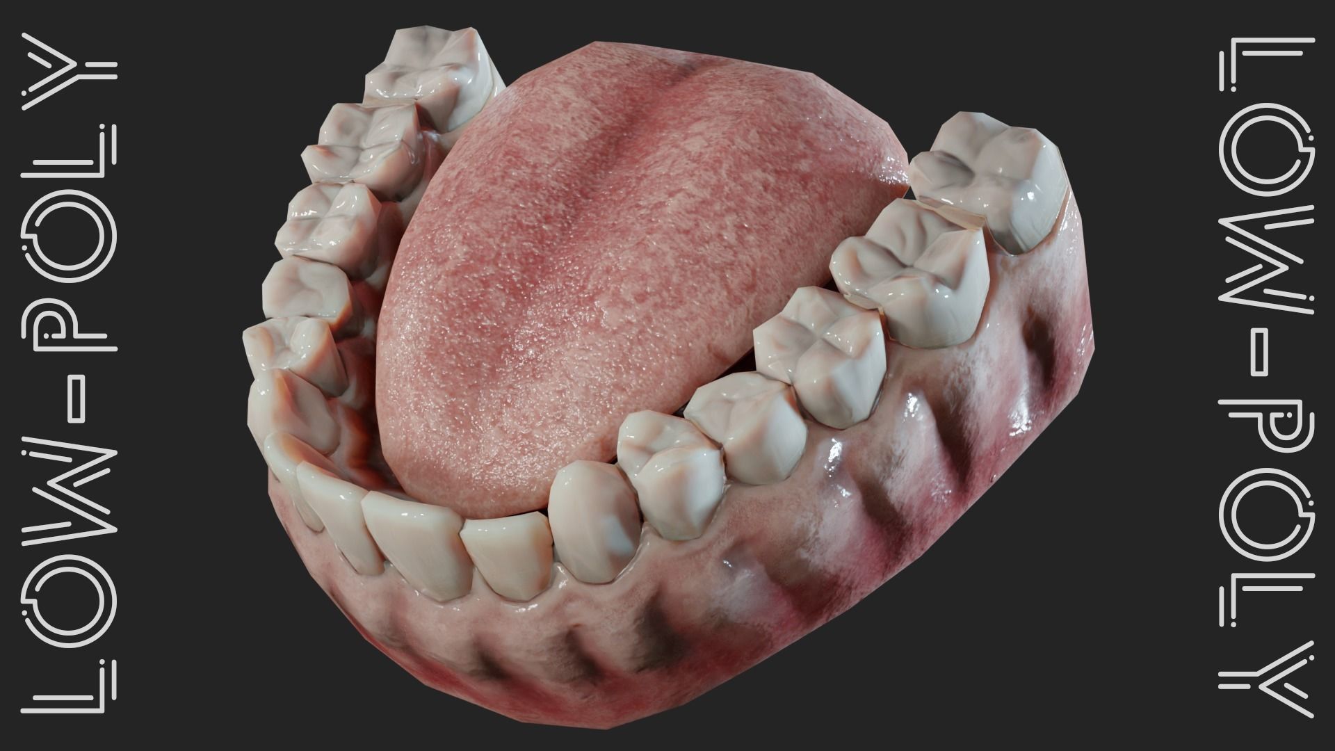 3D model Realistic Mouth Jaw and Teeth VR / AR / low-poly | CGTrader