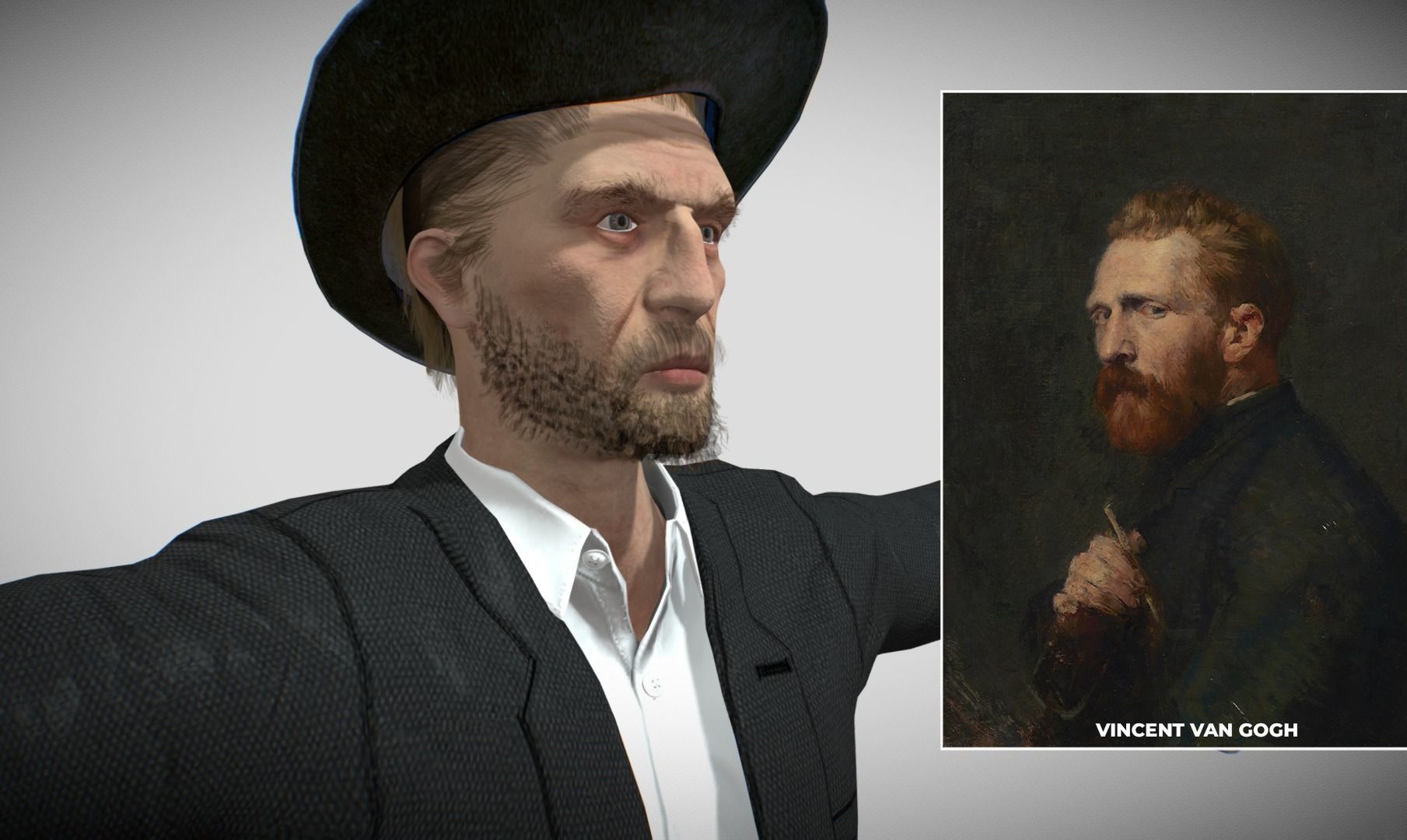 3D model Vincent Van Gogh Rigged VR / AR / low-poly | CGTrader