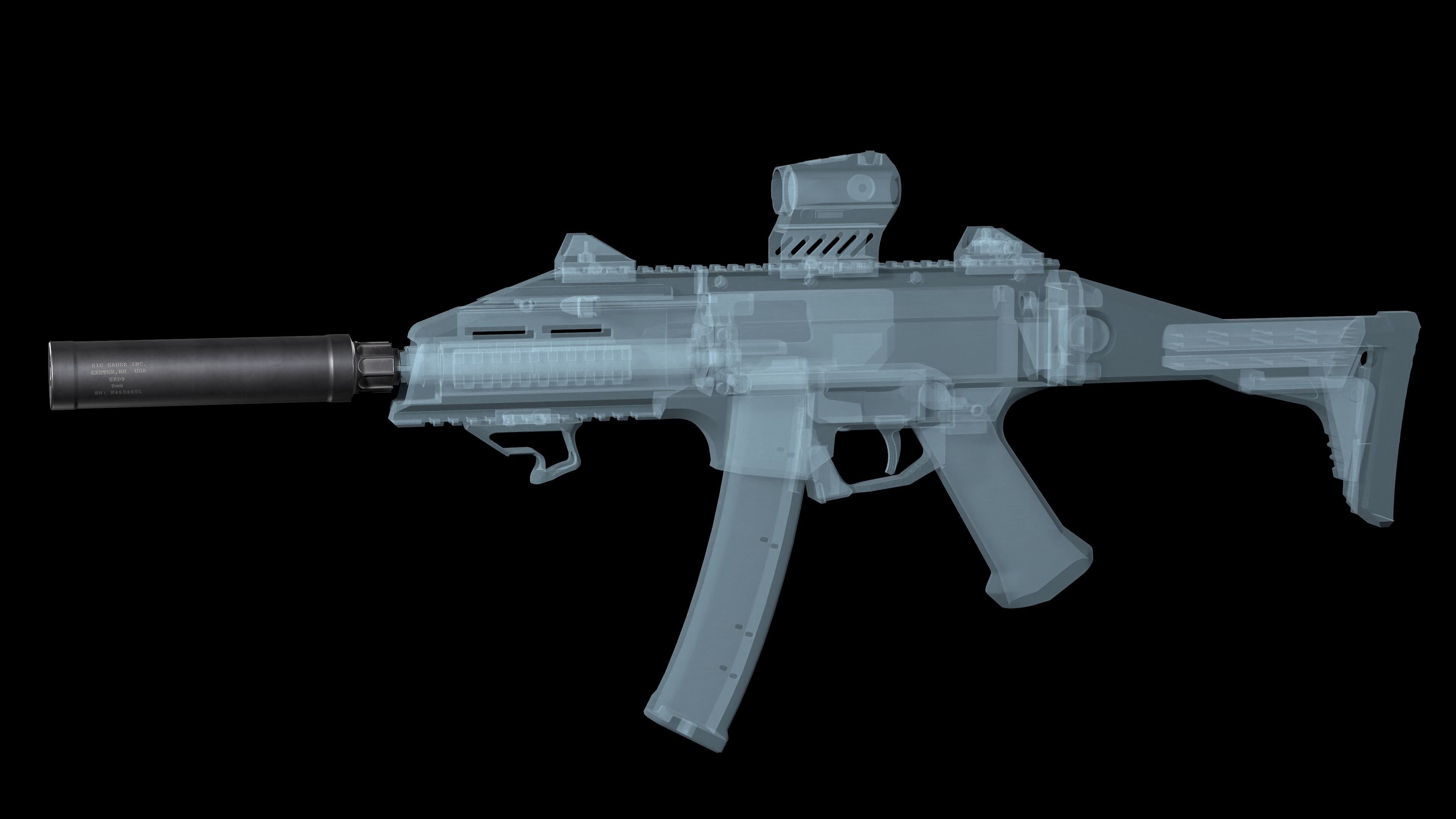 3D model SIG SAUER SRD9 9mm Suppressor VR / AR / low-poly | CGTrader