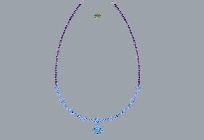 necklace 3D model 3D printable | CGTrader