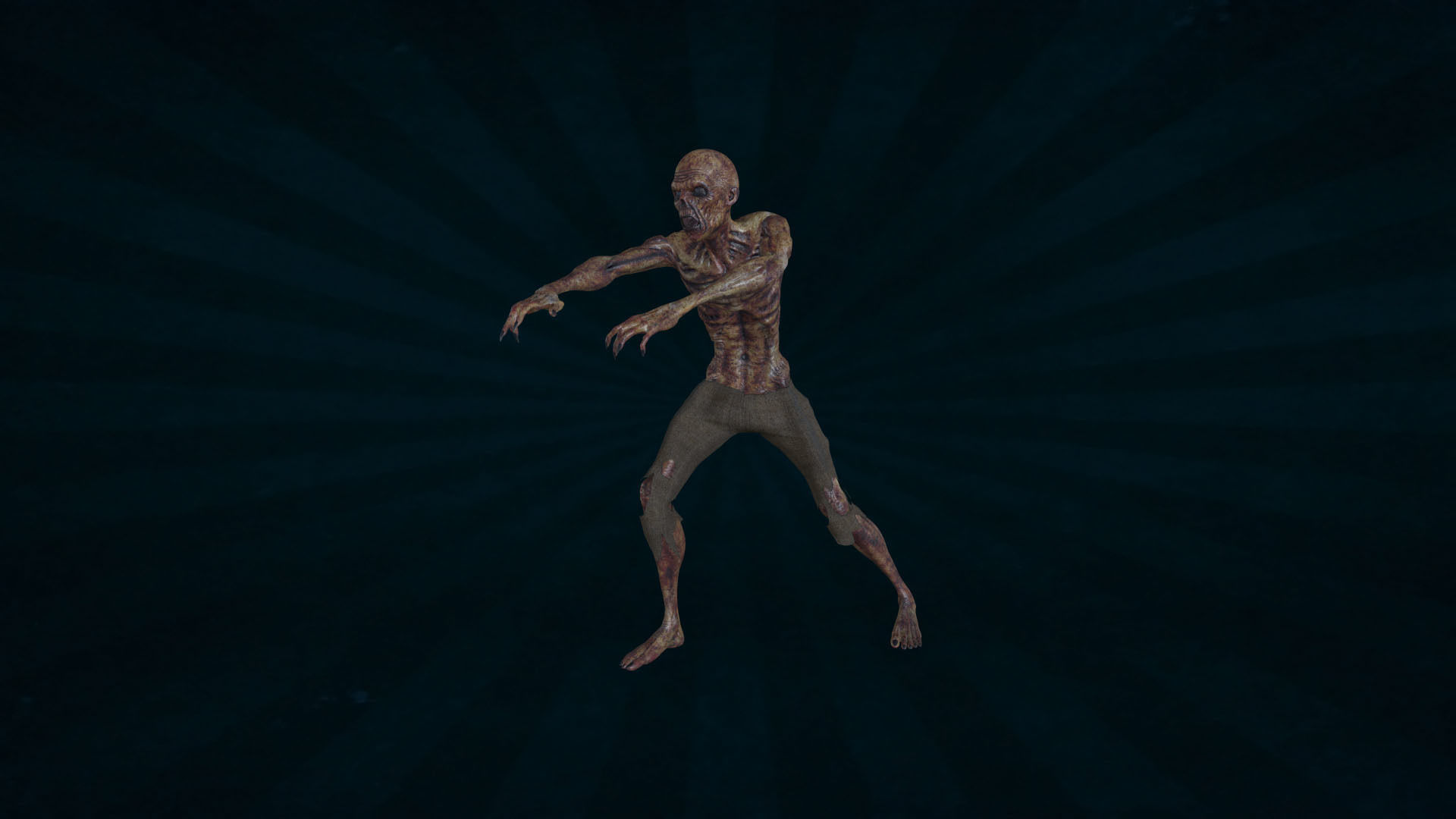 ZOMB-002 Zombie Walking Animation 3D model animated rigged | CGTrader