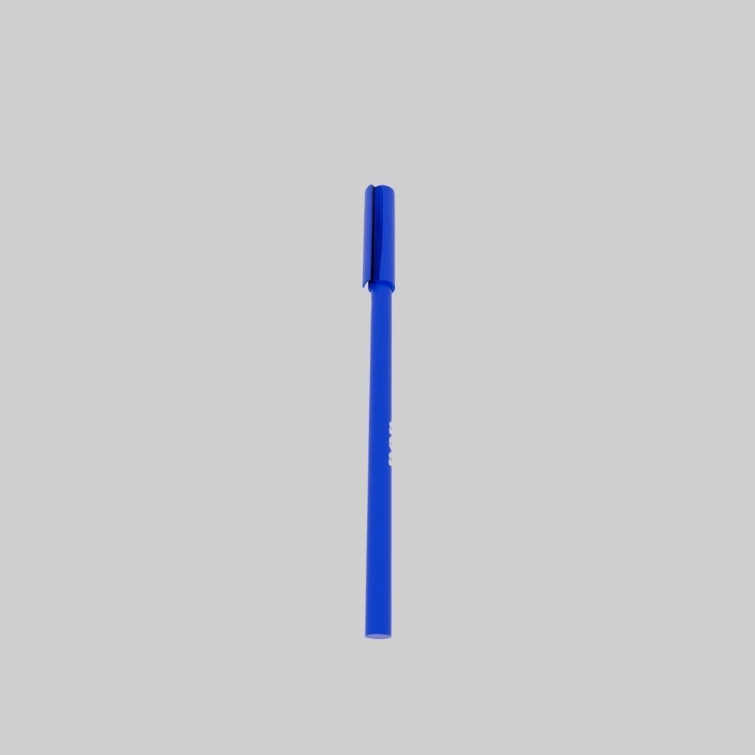 3D model pen blue VR / AR / low-poly | CGTrader