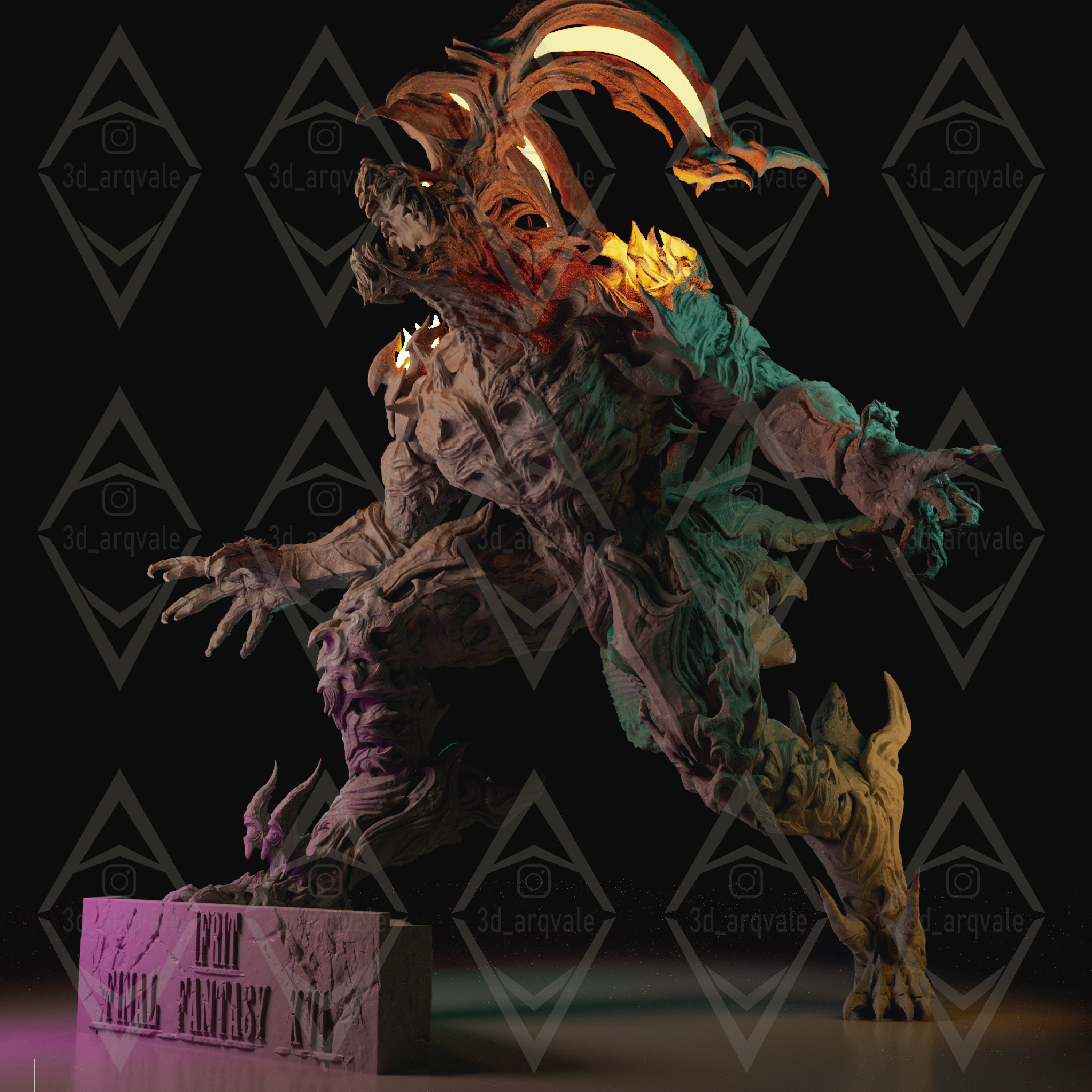 Ifrit - Final Fantasy XVI 3D model 3D printable | CGTrader