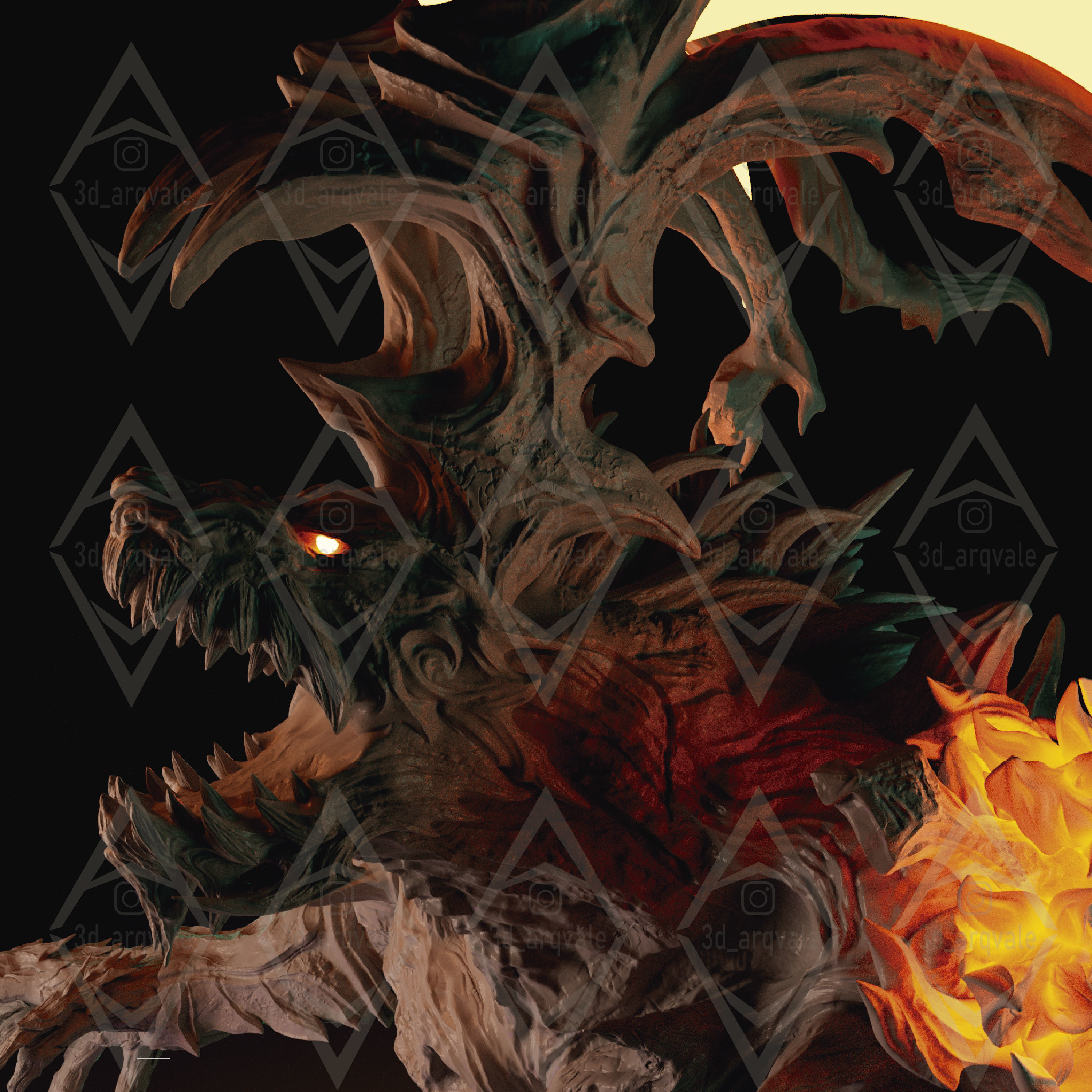 Ifrit - Final Fantasy XVI 3D model 3D printable | CGTrader