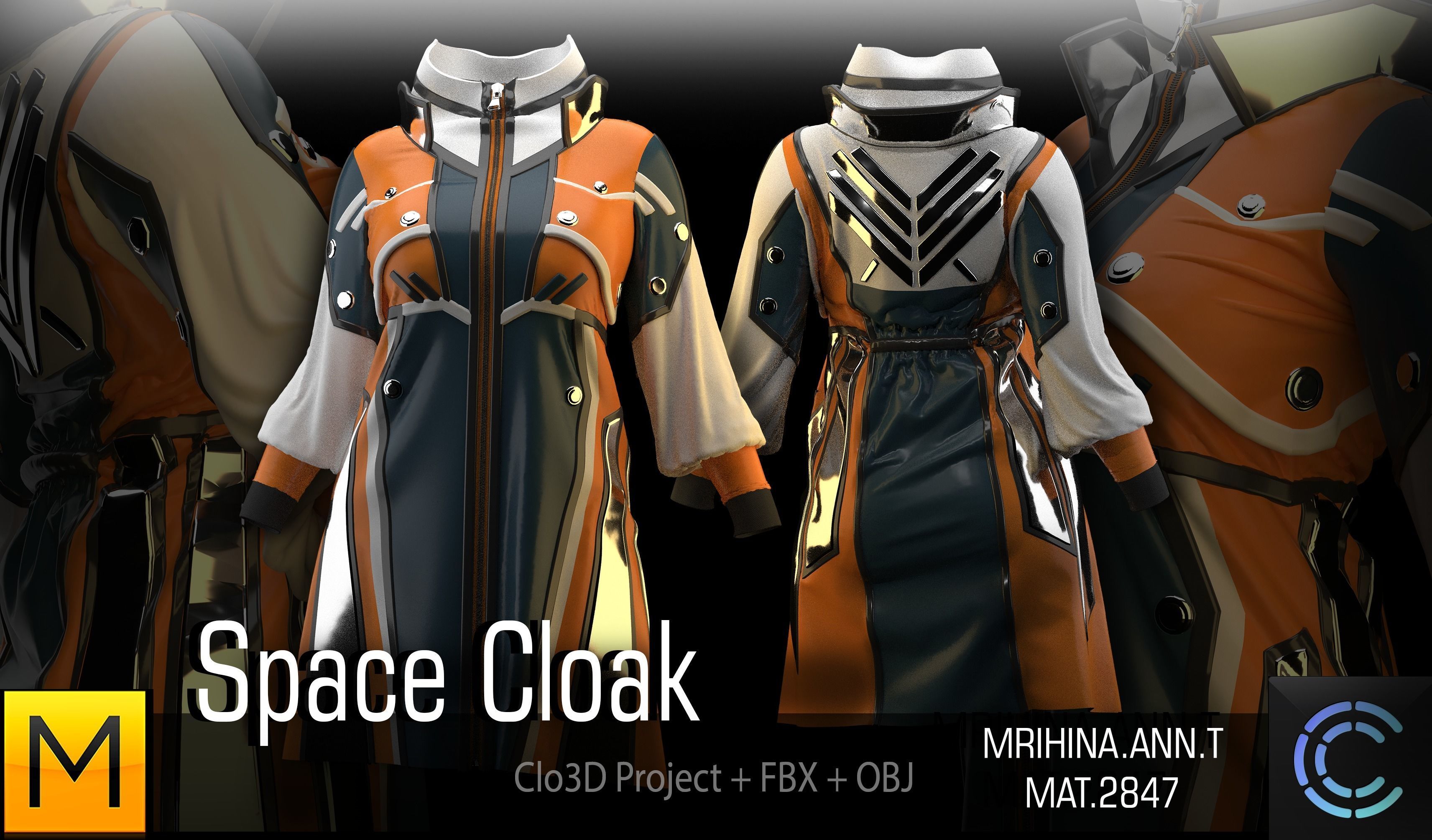 Space cloak 3D model | CGTrader