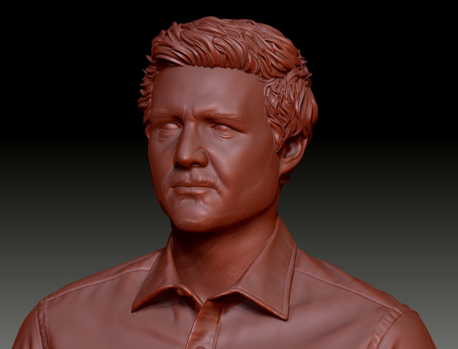 Pedro Pascal as Joel Miller 3D print model 3D model 3D printable | CGTrader