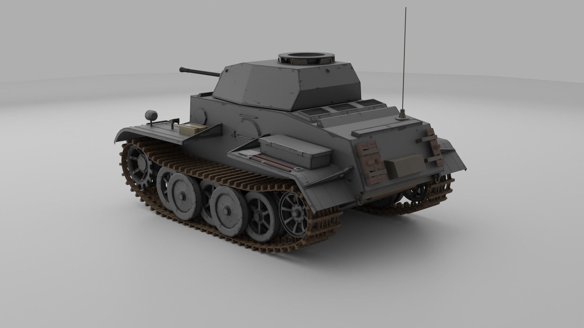 PzKpfw II Ausf J German light tank free 3D model | CGTrader