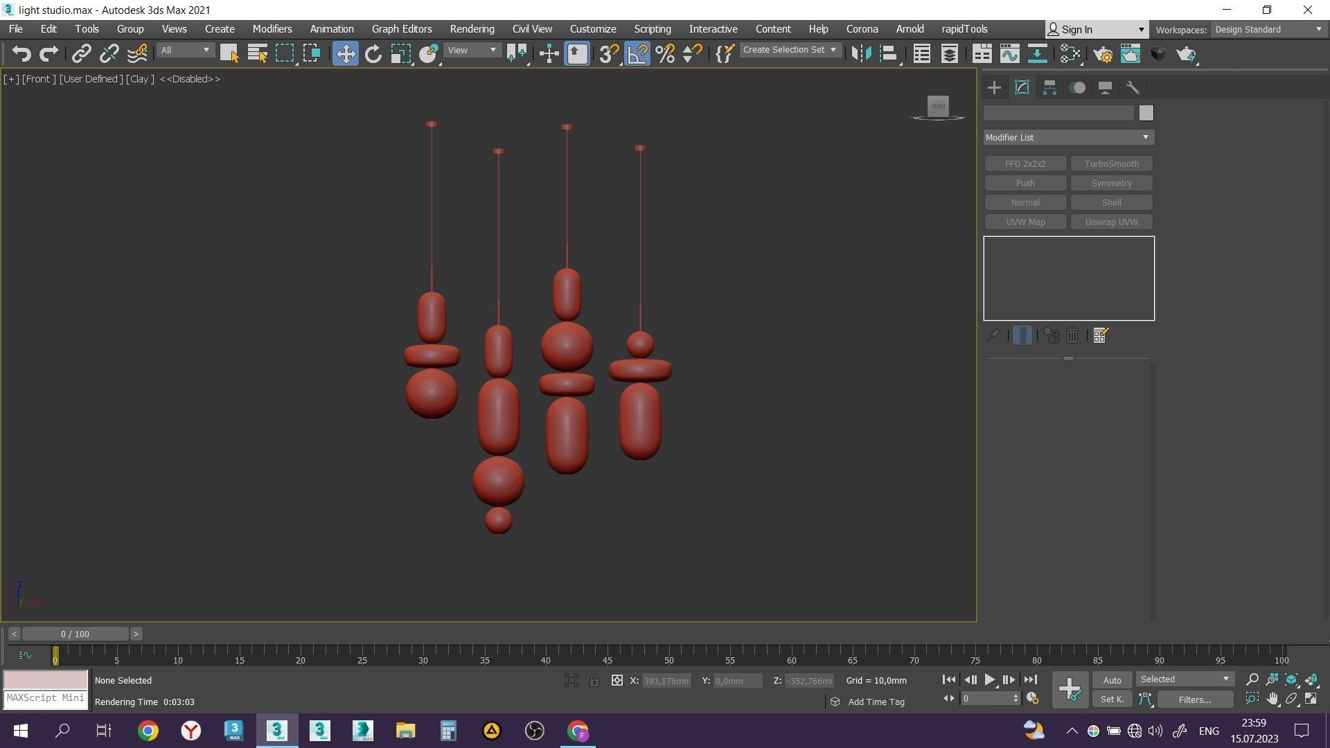 3D model Pebbles Pendant Lamp VR / AR / low-poly | CGTrader