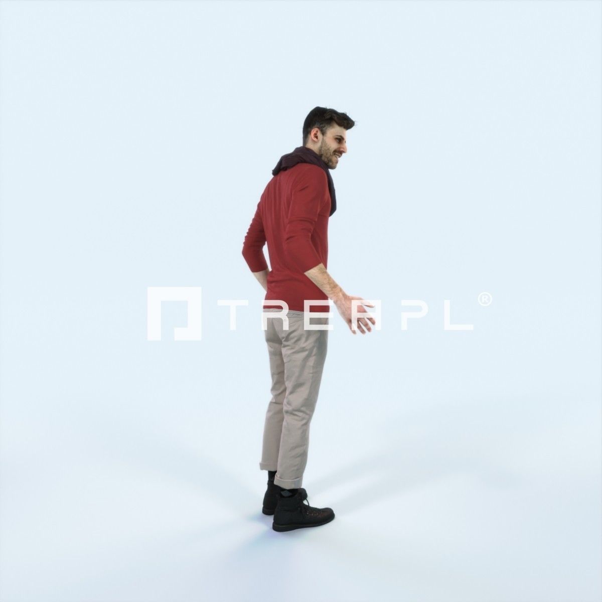 3D model Posture 03F Couple Casual Man VR / AR / low-poly | CGTrader