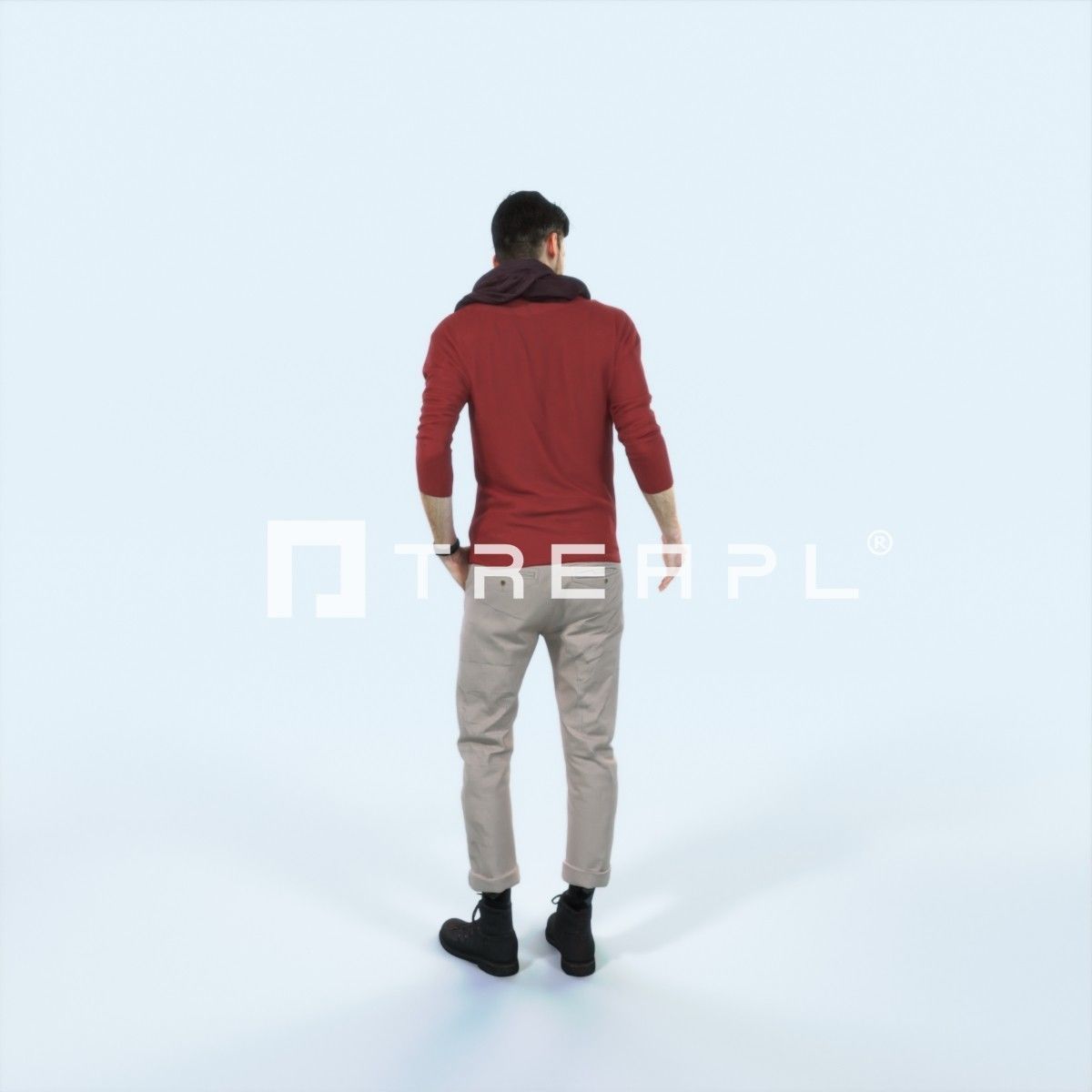 3D model Posture 03F Couple Casual Man VR / AR / low-poly | CGTrader