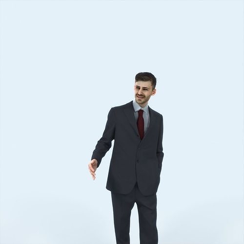 3D model Posture 05G Explaining Couple Elegant Man VR / AR / low-poly ...