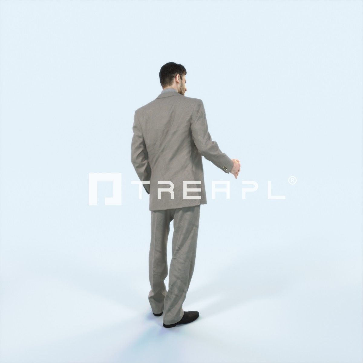 3D model Posture 05D Explaining Couple Elegant Man VR / AR / low-poly ...