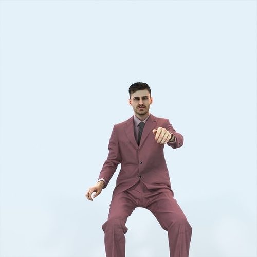 3D model Posture 20F Driver Driving Sitting Elegant Business Man VR ...