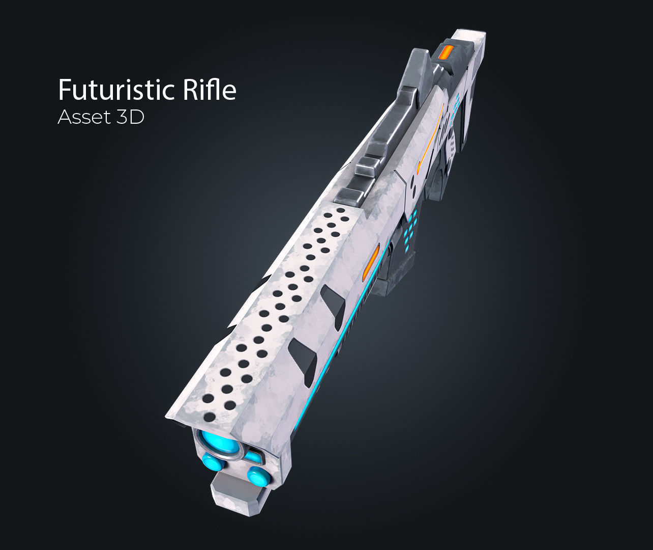 3D model Futuristic Rifle V1 VR / AR / low-poly | CGTrader