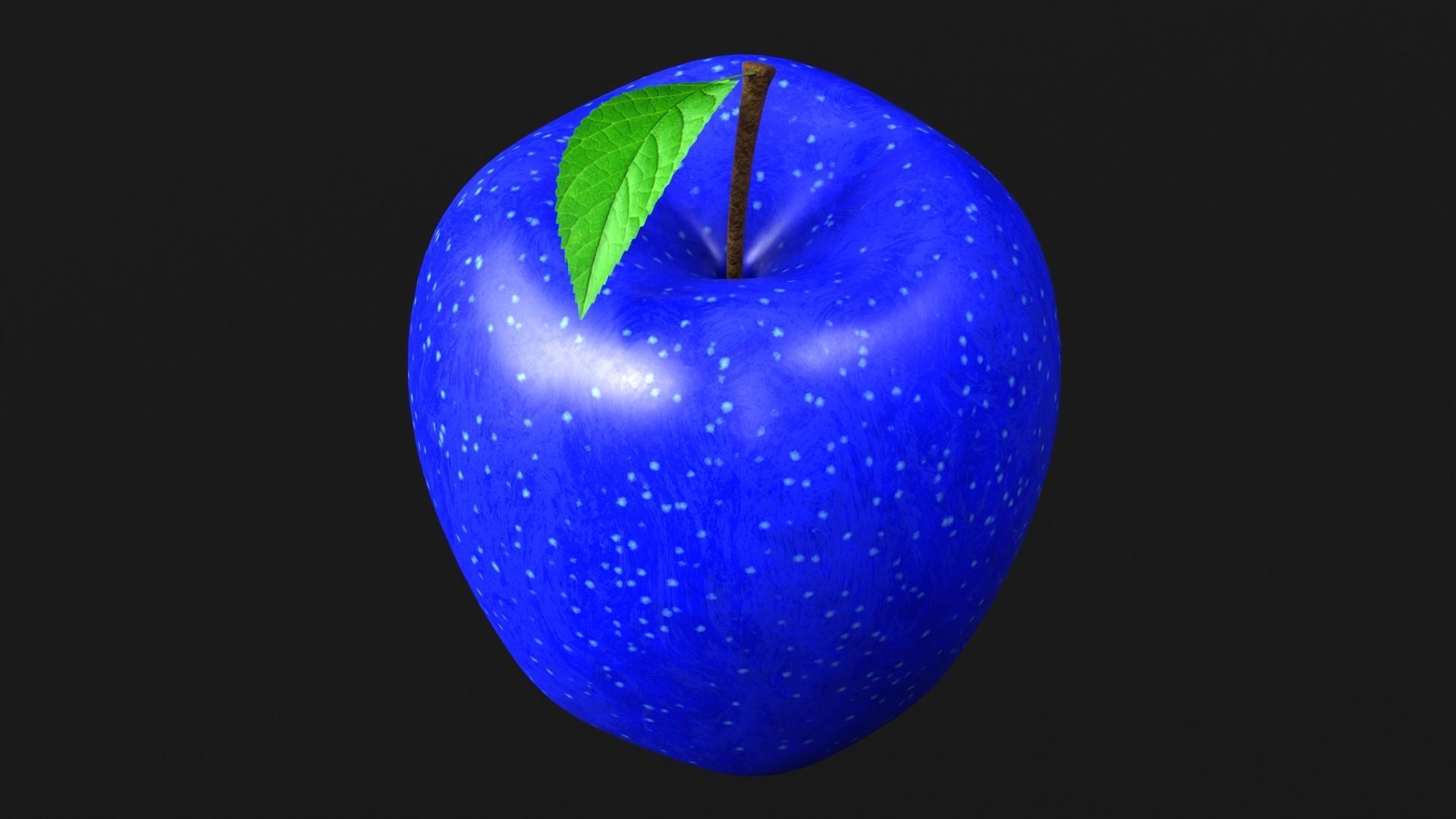 Blue Apple Fruit 3D model | CGTrader