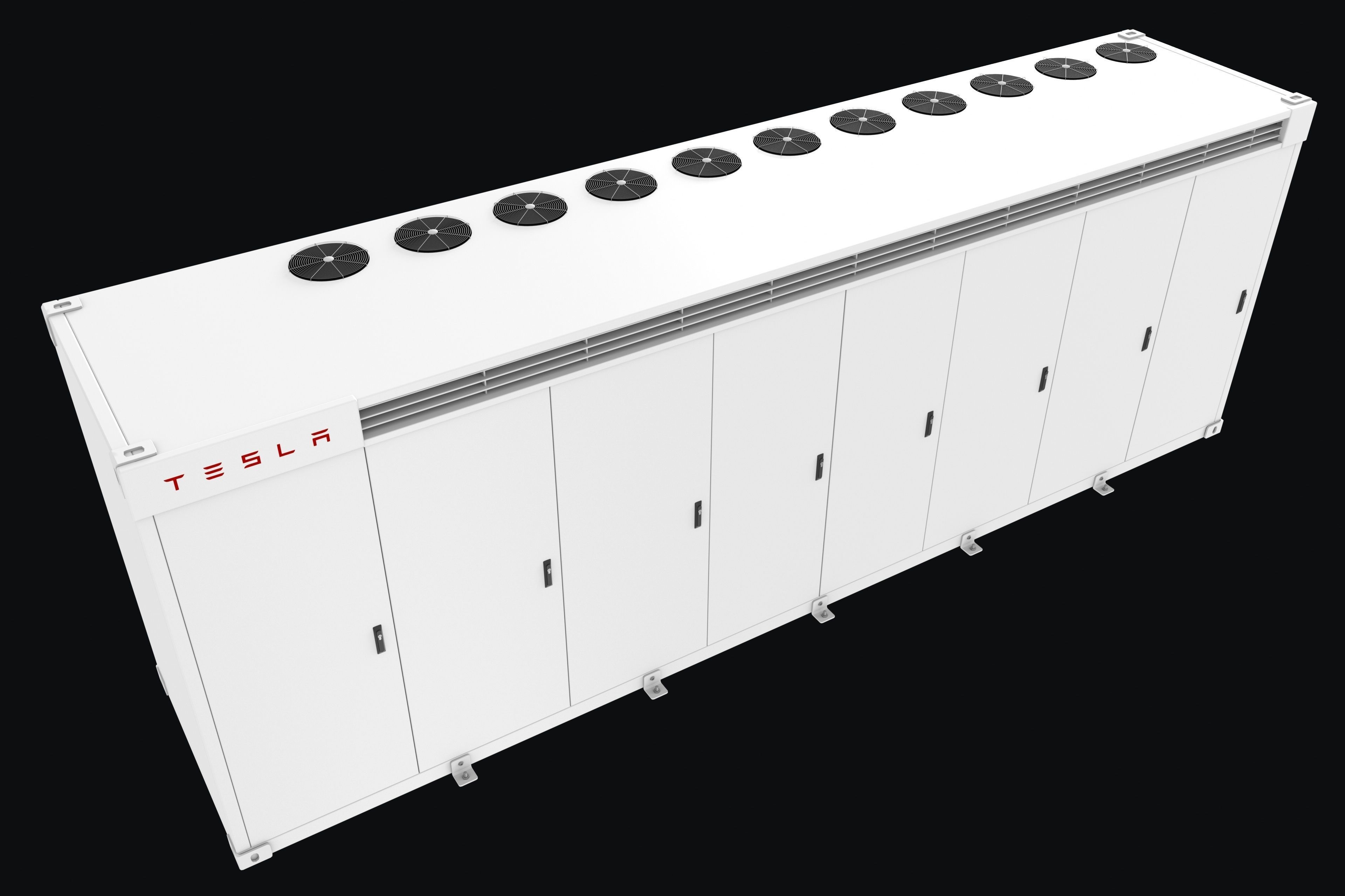 Energy Storage System Tesla Megapack 3D model | CGTrader