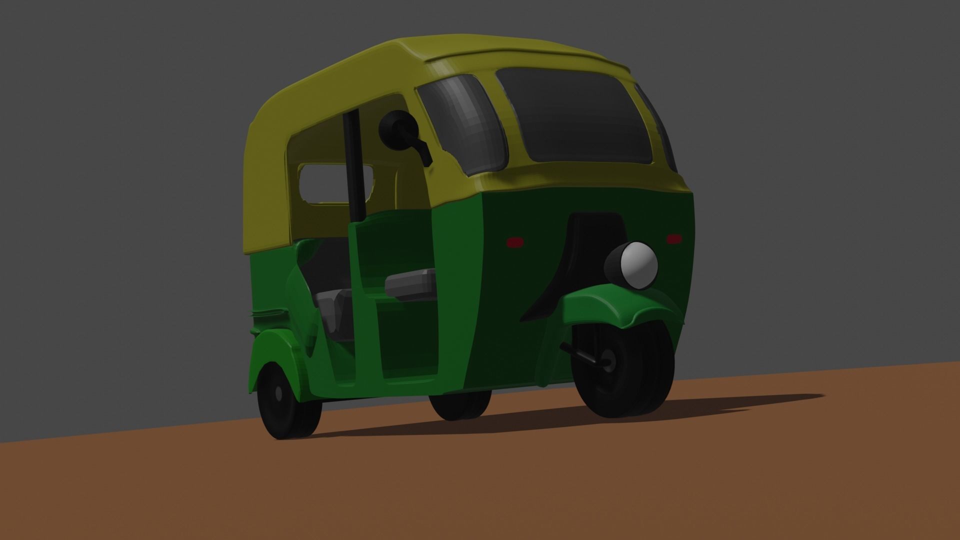 3D model AUTO RICKSHAW 3D BY BLENDER VR / AR / low-poly | CGTrader