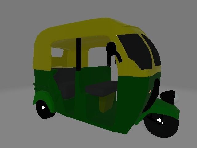 3D model AUTO RICKSHAW 3D BY BLENDER VR / AR / low-poly | CGTrader