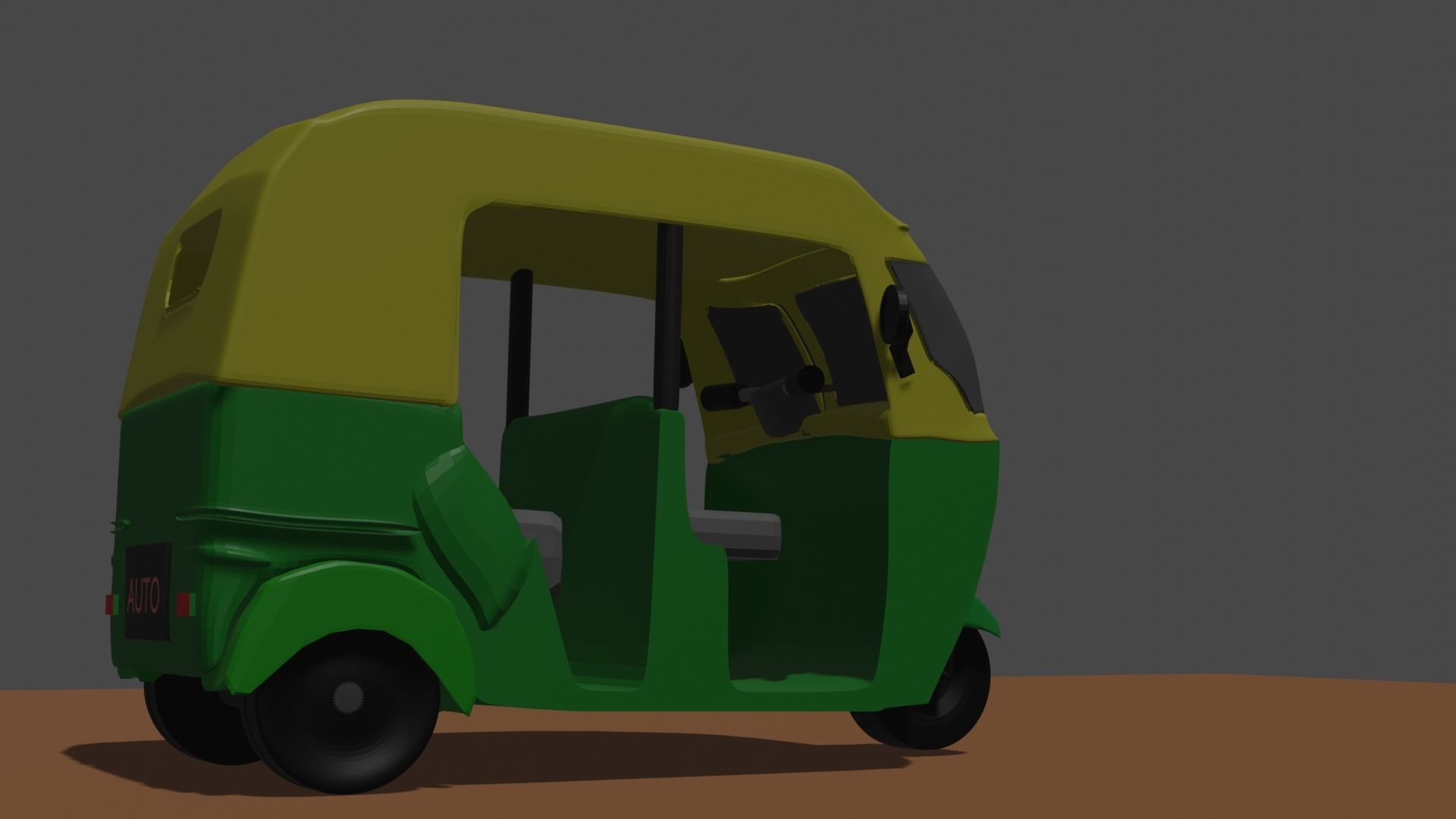 3D model AUTO RICKSHAW 3D BY BLENDER VR / AR / low-poly | CGTrader