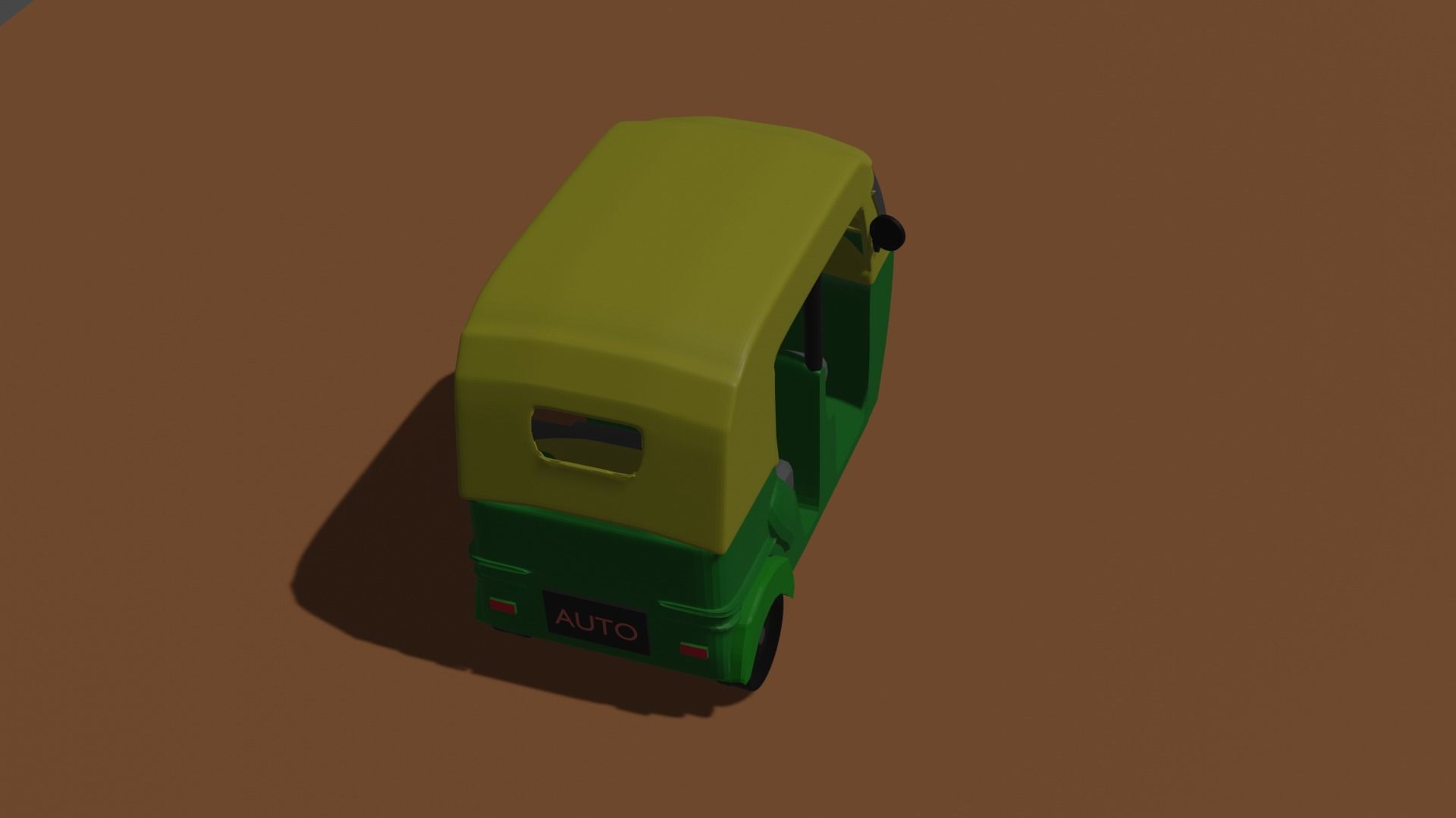 3D model AUTO RICKSHAW 3D BY BLENDER VR / AR / low-poly | CGTrader