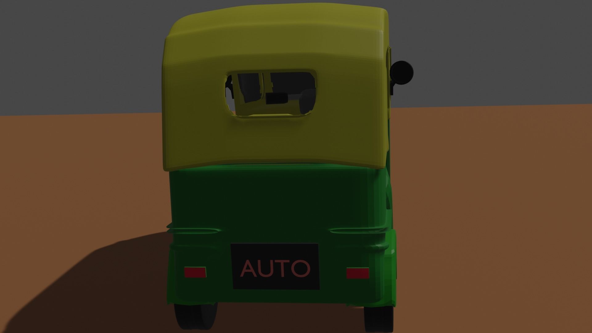 3D model AUTO RICKSHAW 3D BY BLENDER VR / AR / low-poly | CGTrader