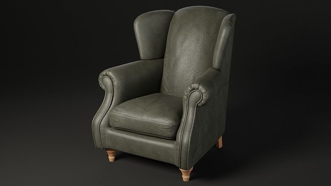 Wingback Chair 3D model | CGTrader