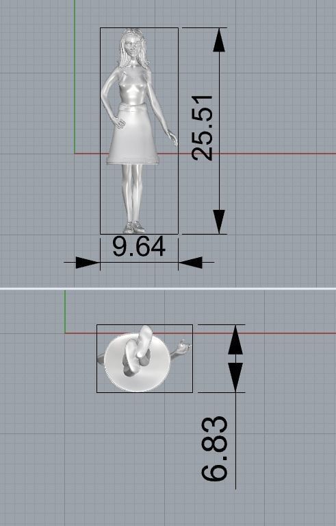 Little barbie figurine 2 3D model 3D printable | CGTrader