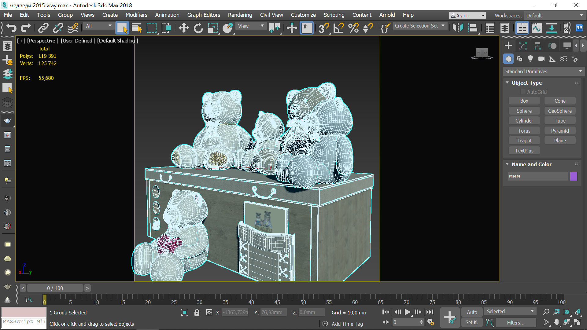 3D model bears VR / AR / low-poly | CGTrader