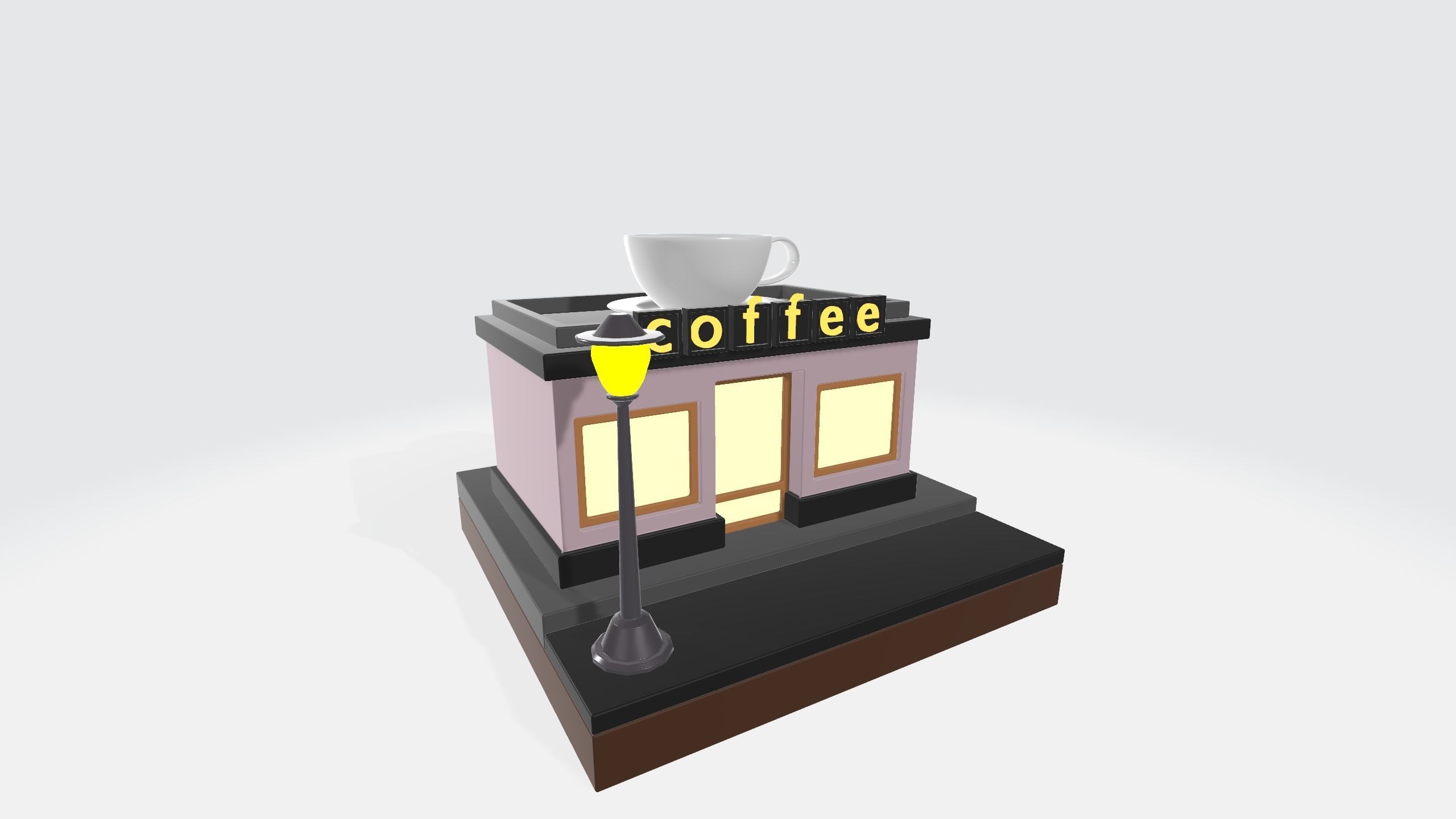 Coffee Shop 3D model | CGTrader