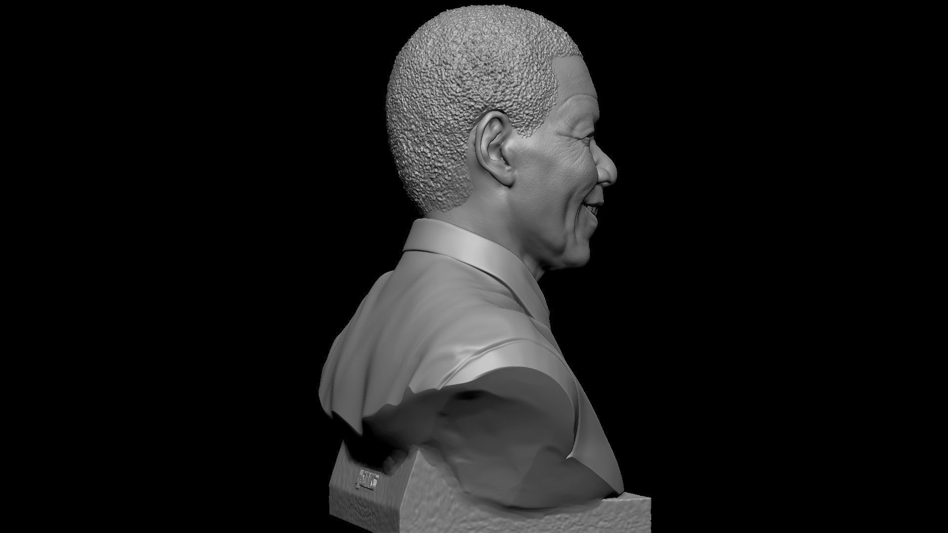 Nelson Mandela 3D model 3D printable | CGTrader