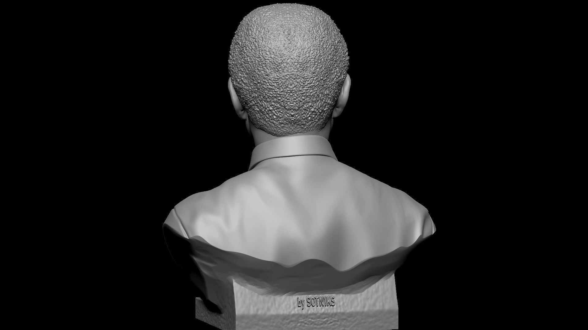 Nelson Mandela 3D model 3D printable | CGTrader