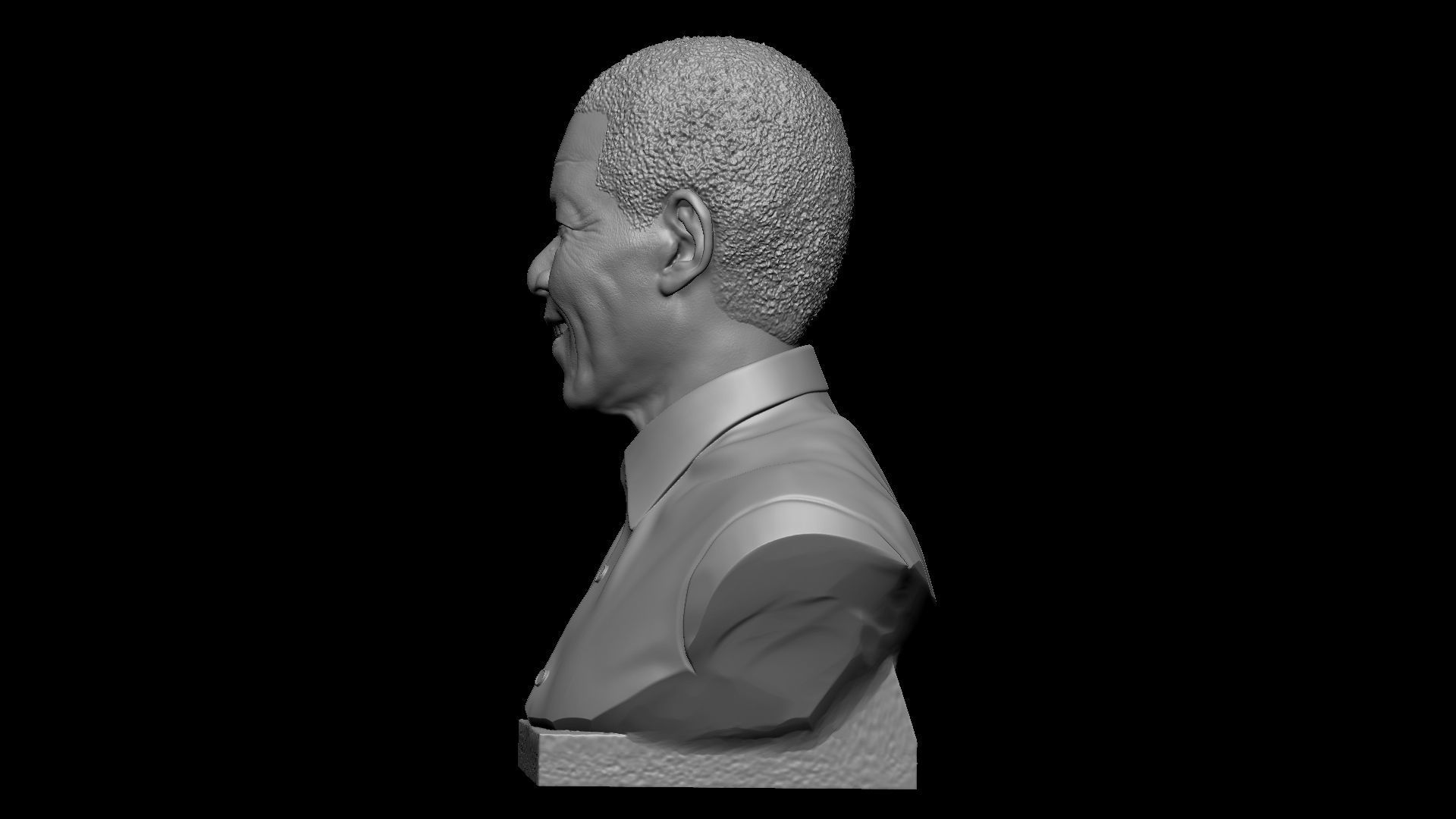 Nelson Mandela 3D model 3D printable | CGTrader