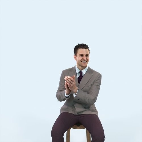 3D model Virtue 13G Clapping Sitting Elegant Man VR / AR / low-poly ...