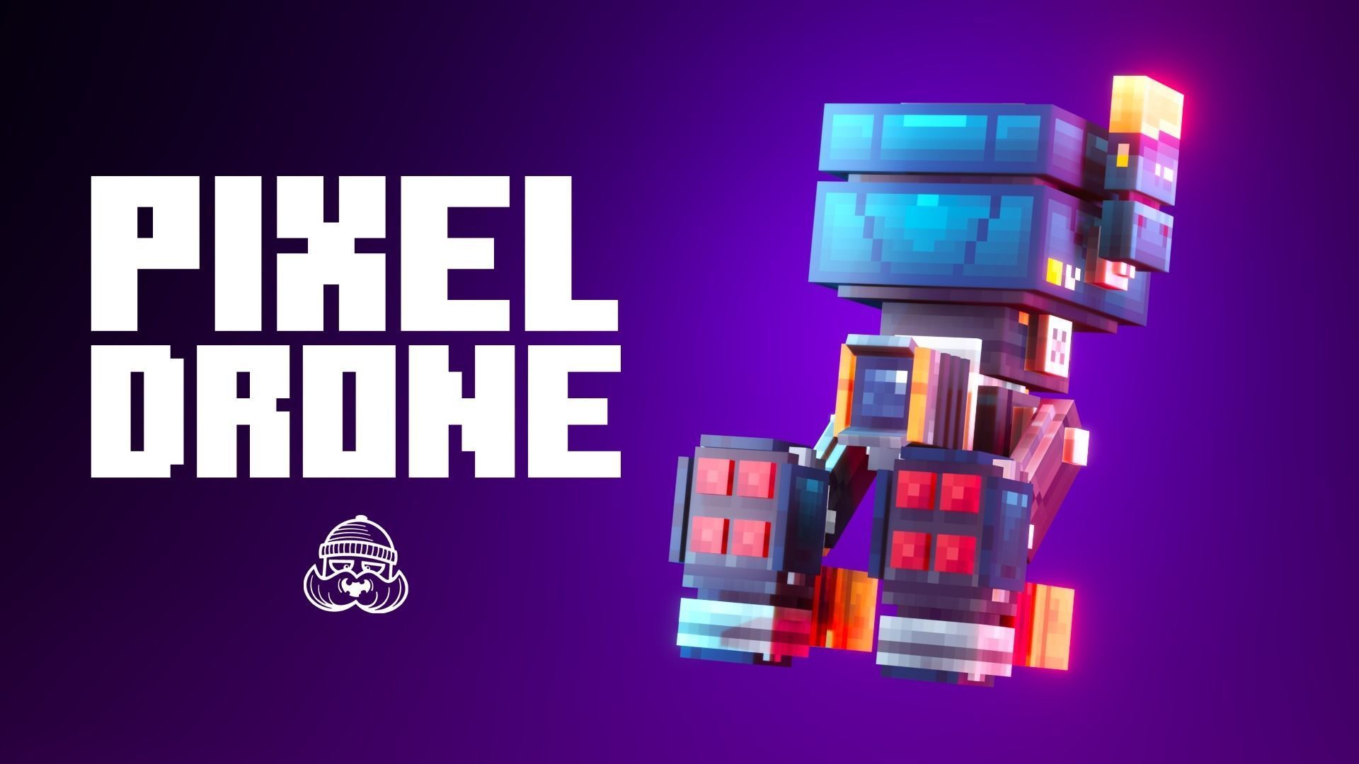 3D model Low-Poly Pixel Art Drone VR / AR / low-poly | CGTrader