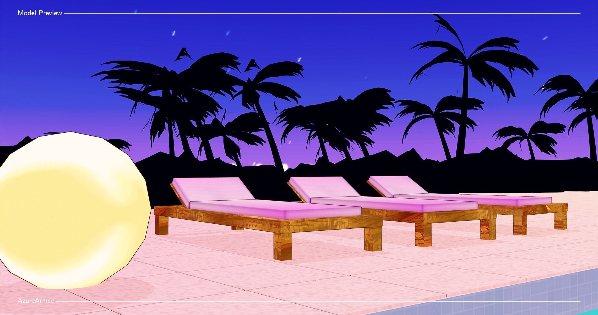 Highschool DxD - HERO Pool Stage MMD Model free VR / AR / low-poly 3D ...