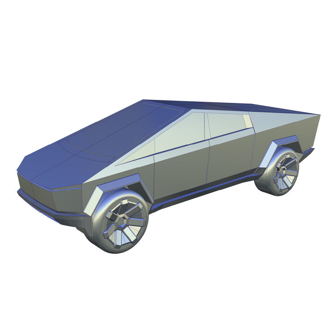 Tesla Cybertruck 1-64 Scale Full 3D model 3D printable | CGTrader